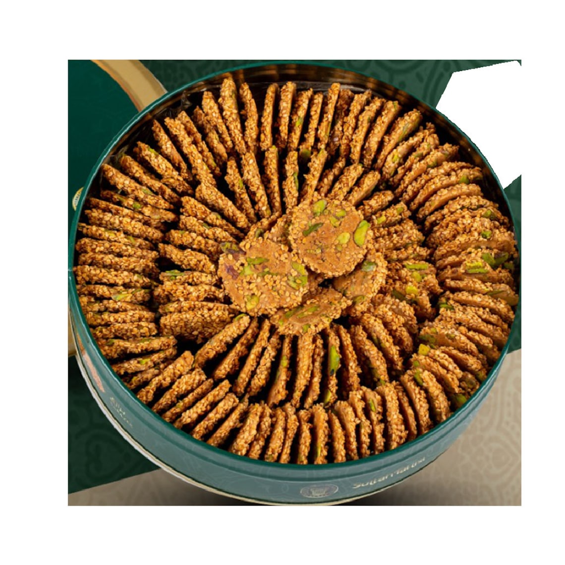 Barazek Pistachio Sesame Seed Biscotti Cookies 500g, 18oz From Al ...