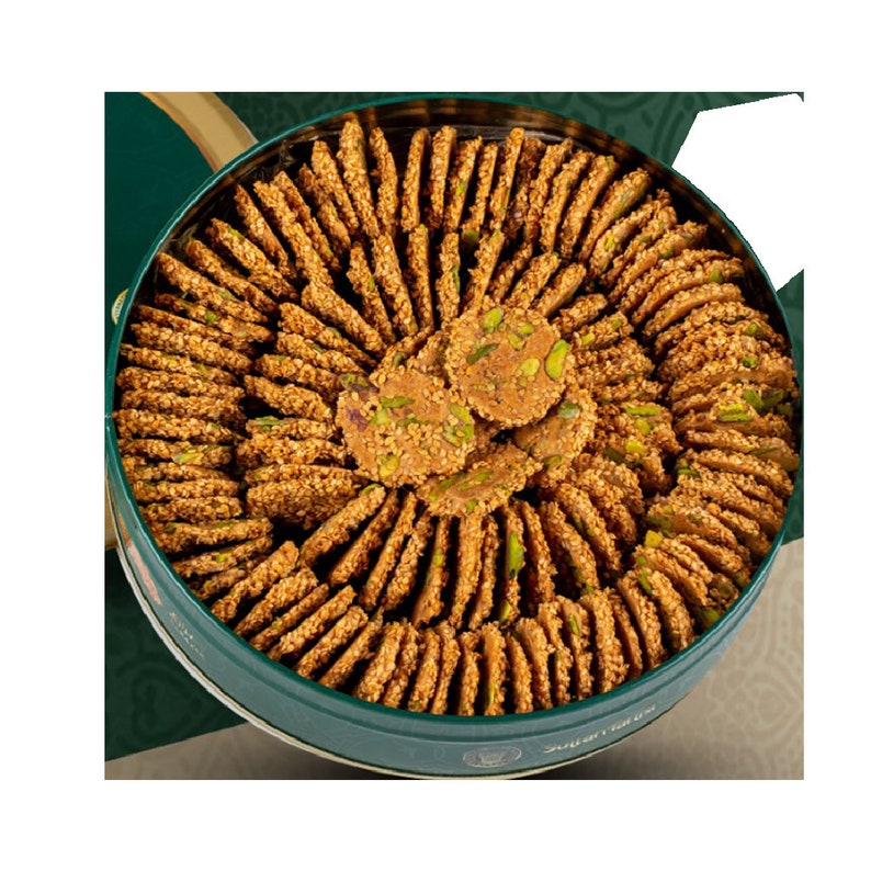 Barazek Pistachio Sesame Seed Biscotti Cookies 500g, 18oz From Al ...