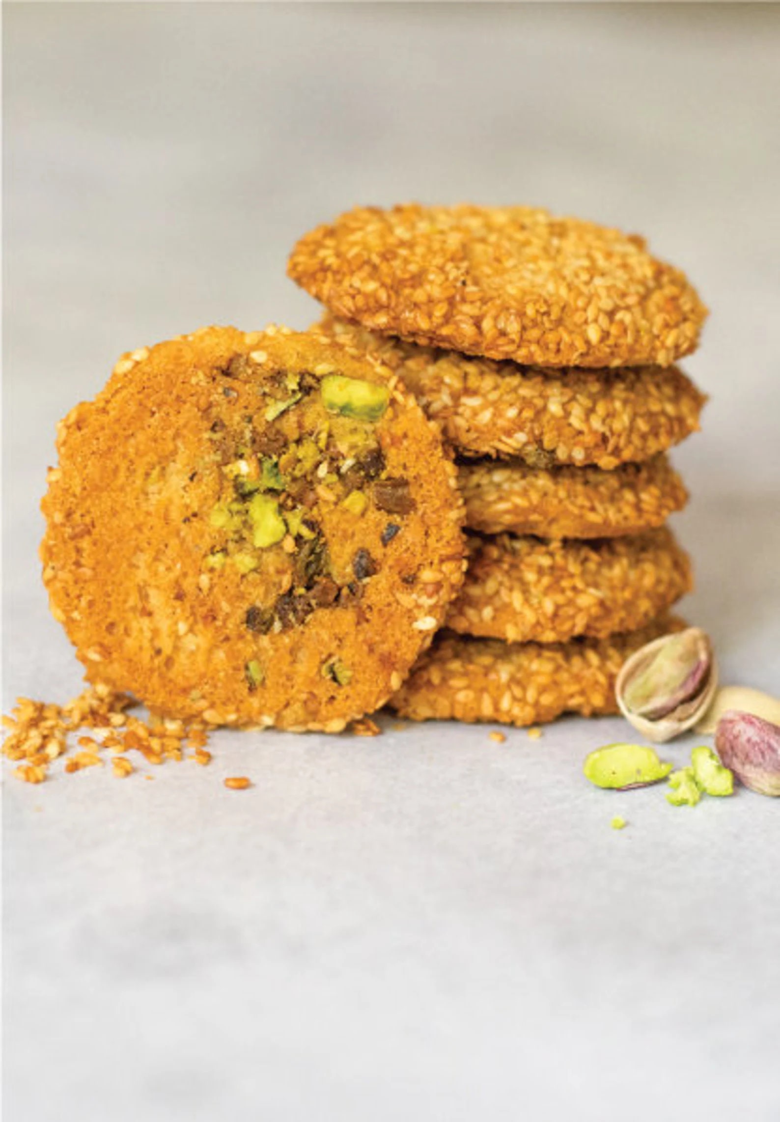 Barazek Pistachio Sesame Seed Biscotti Cookies 500g, 18oz From Al ...
