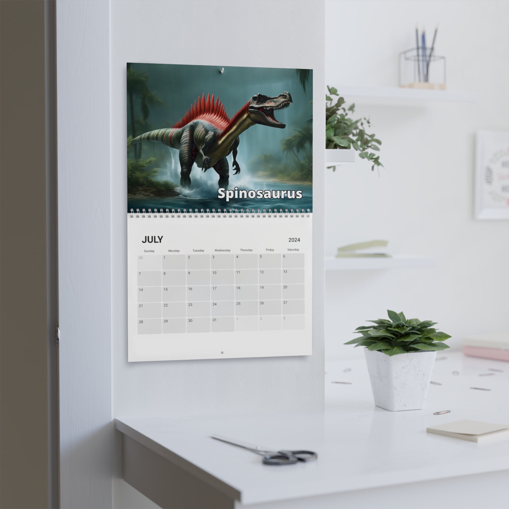 El Calendario de Dinosaurios 2024 ve lo mejor del Mundo - Etsy México