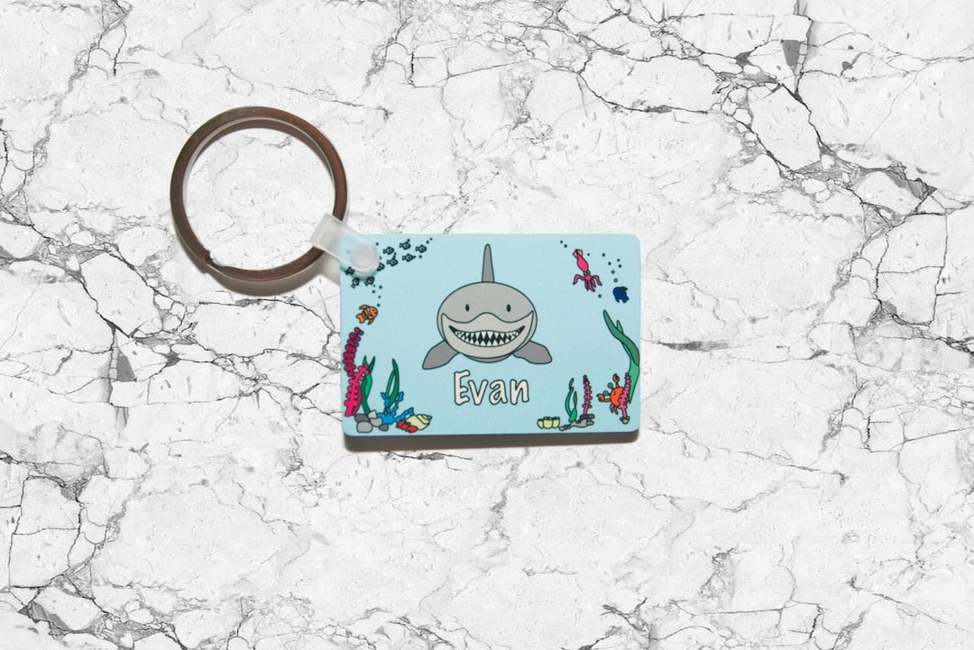 Kids Name Tag/key Ring - Etsy