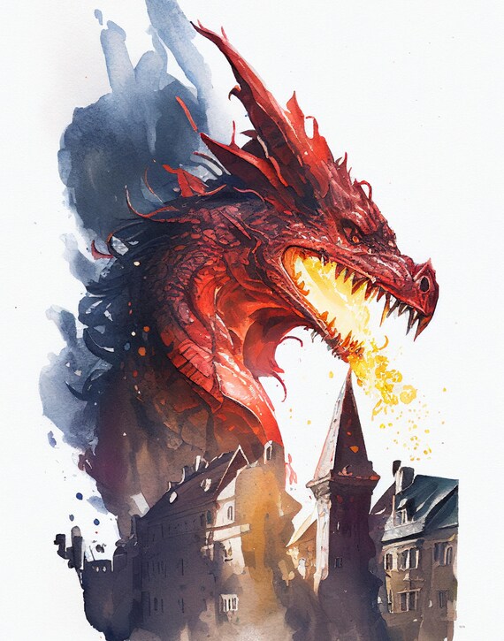 Dragon Over Castle