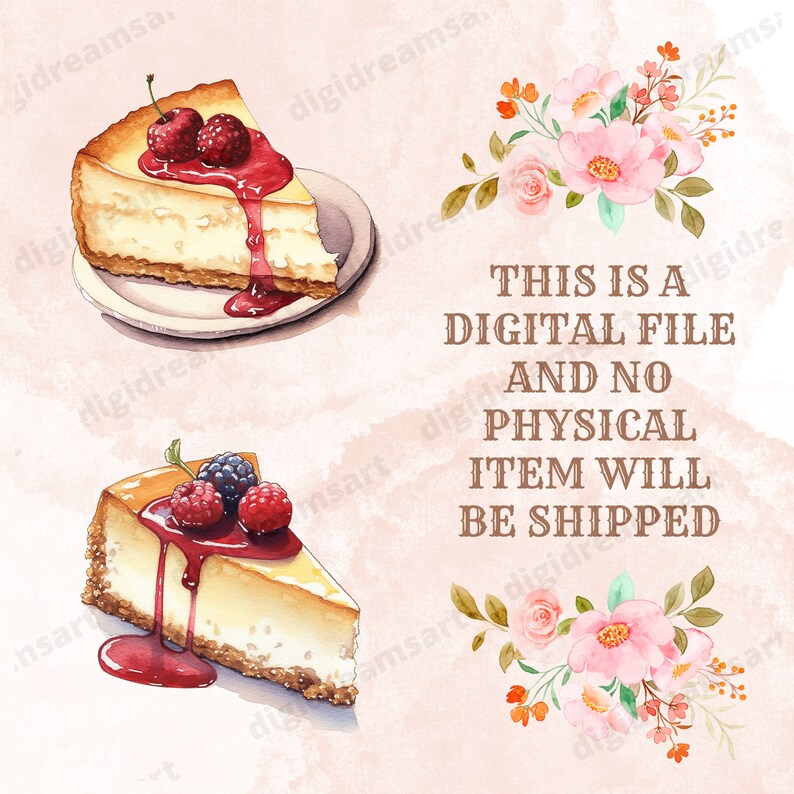 Cheesecake Design Bundle - PNG Transparent Clipart Collection ...