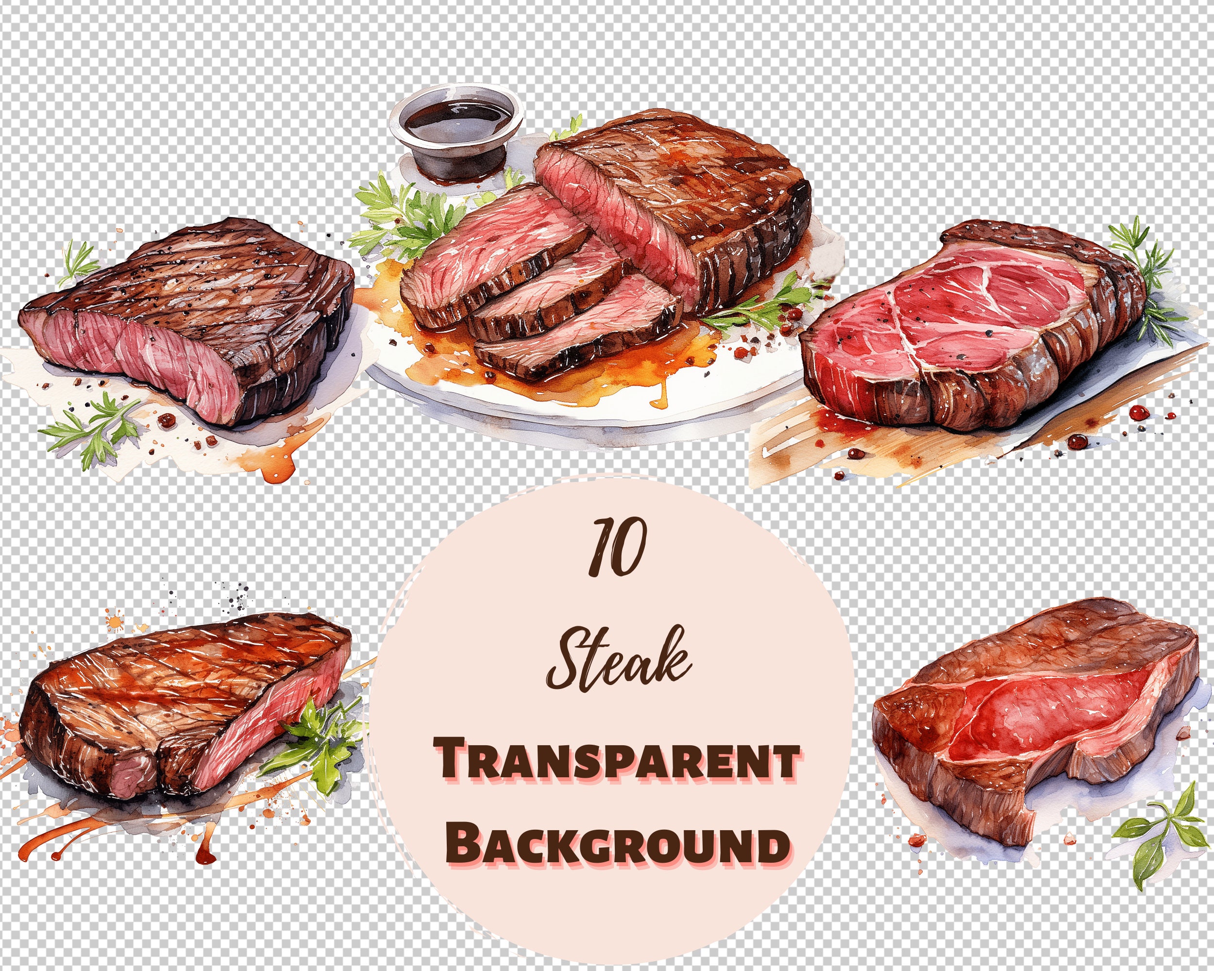 Clipart De Steak Steak Clip Art Etsy