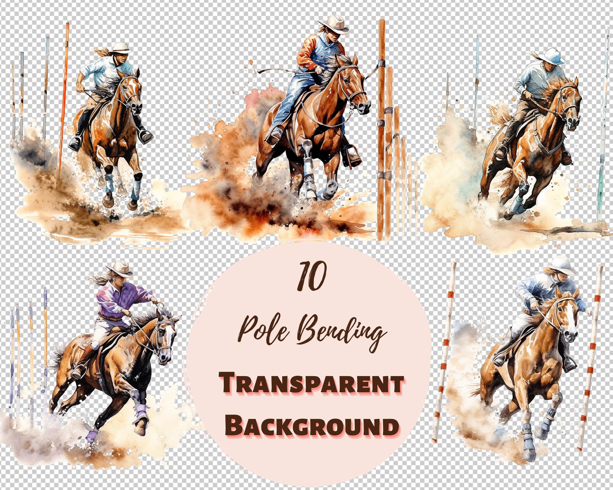 Pole Bending Silhouette