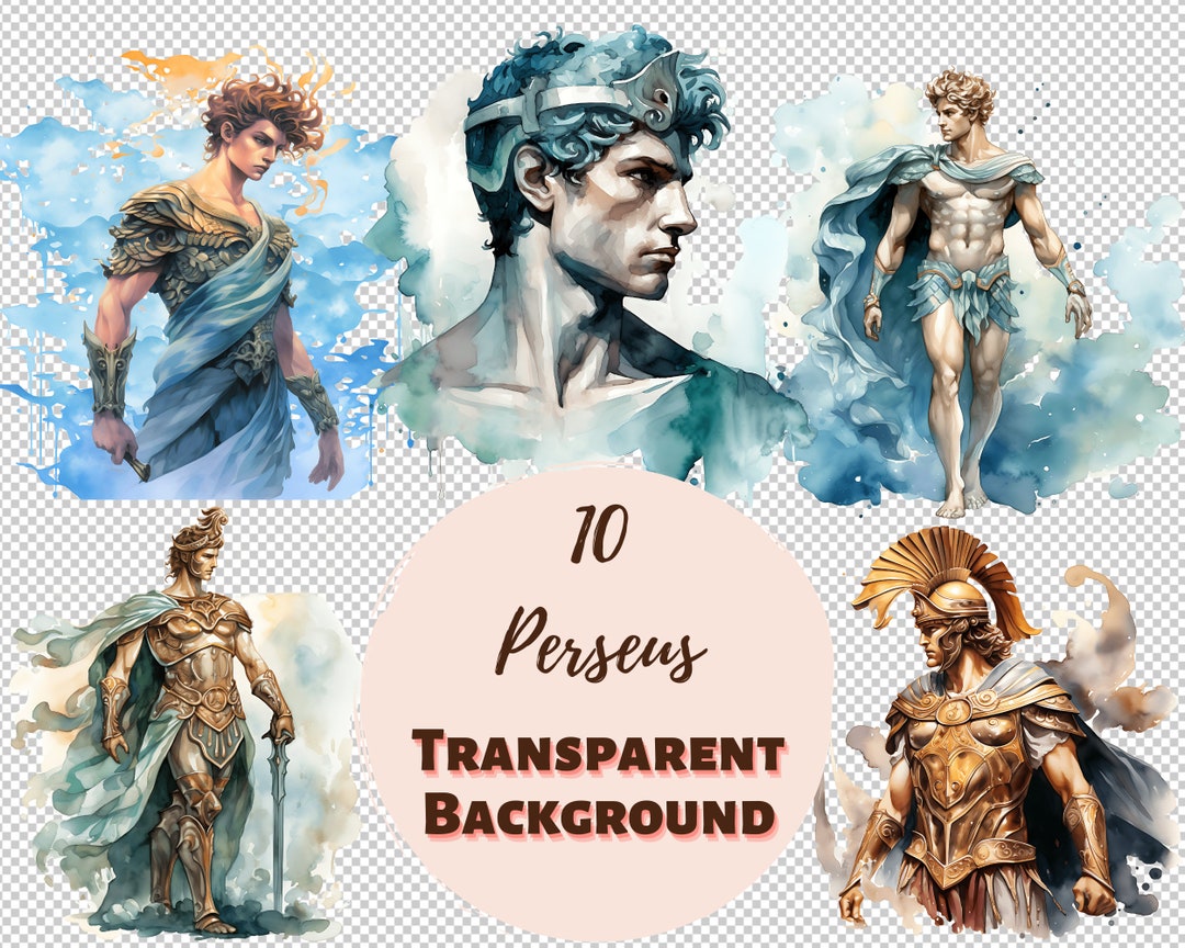 Perseus Design Bundle - PNG Transparent Clipart Collection, Watercolor ...