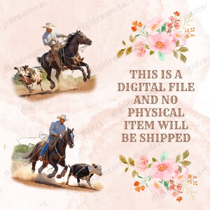 Western Cutting, Rodeo Clipart Bundle Transparent PNG Collection ...