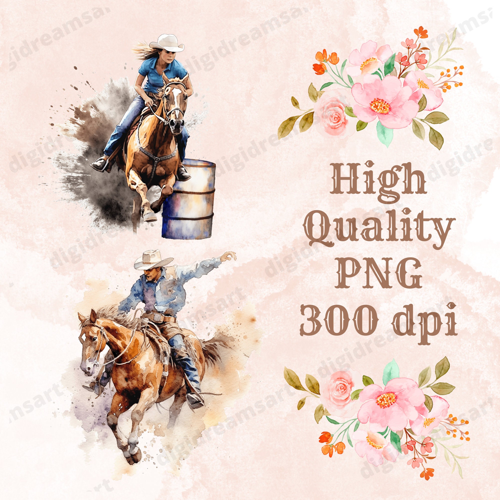Rodeo 1nd and 2nd Collection Mega Bundle 100 PNG Clipart Transparent ...