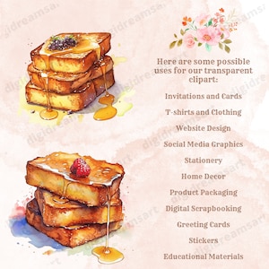 French Toast Design Bundle - PNG Transparent Clipart Collection ...