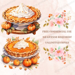 Halloween Pumpkin Pie Clipart Bundle Transparent PNG Collection ...