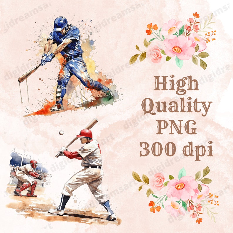 Baseball Clipart Bundle Transparent PNG Collection Digital - Etsy