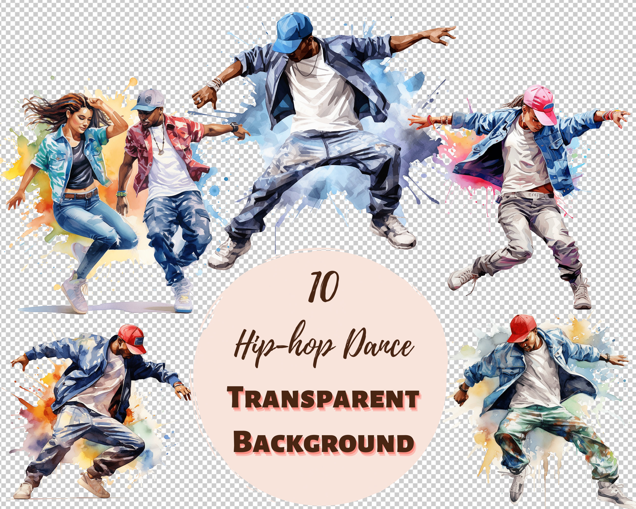 Hip Hop Dancing Clipart