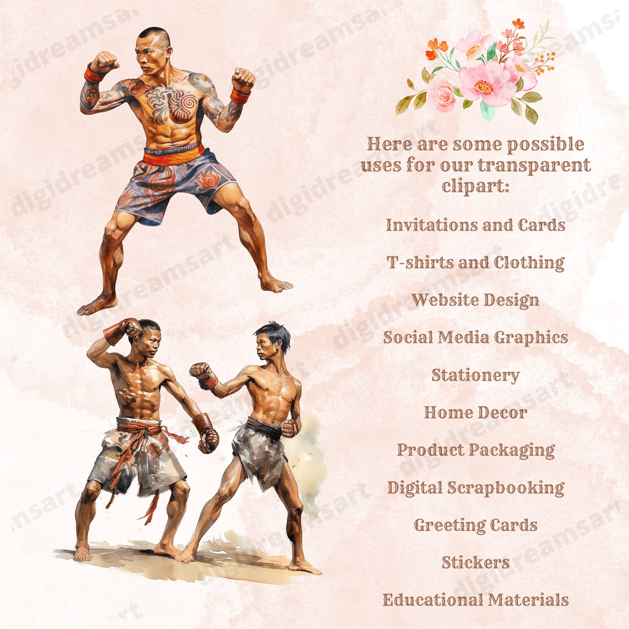 Martial Arts Mega Bundle 50 PNG Clipart Images Transparent - Etsy