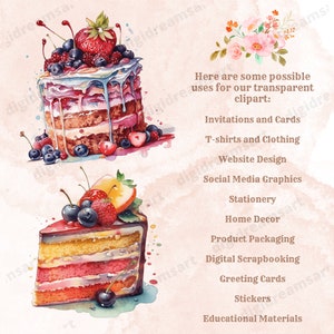 Sweet Treats Design Bundle - Beautiful Cake PNG Clipart, Transparent ...