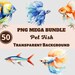 Pet Fish Mega Bundle 50 PNG Clipart Images - Transparent PNG Collection ...