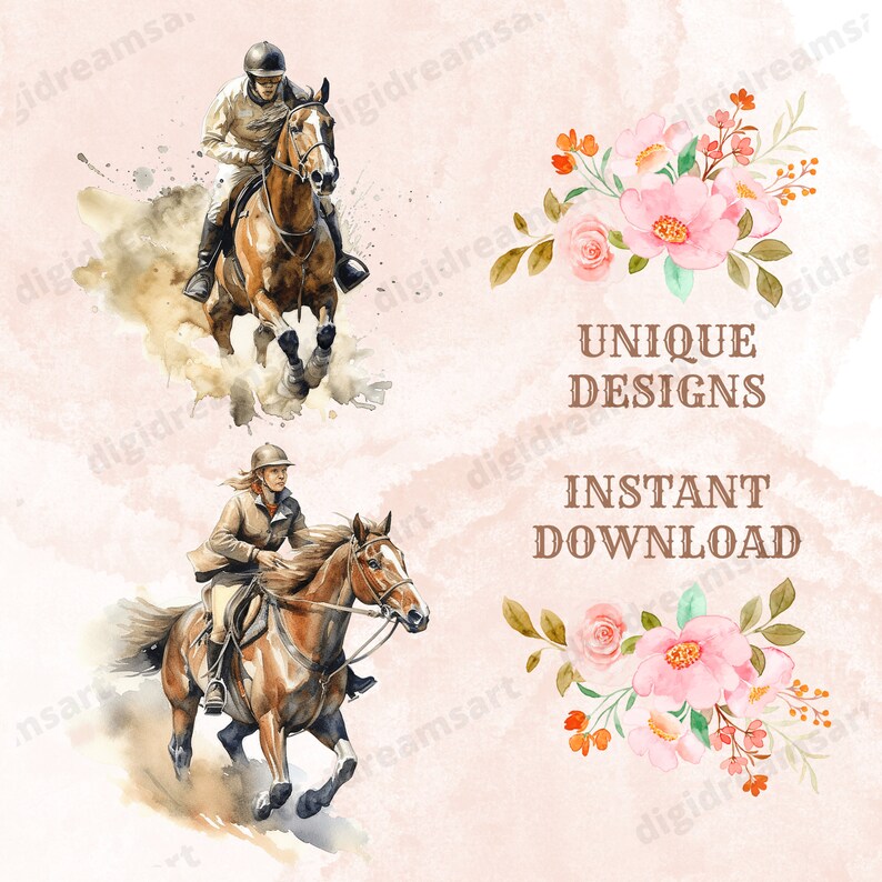 Endurance Riding, Horse Clipart Bundle Transparent PNG Collection ...