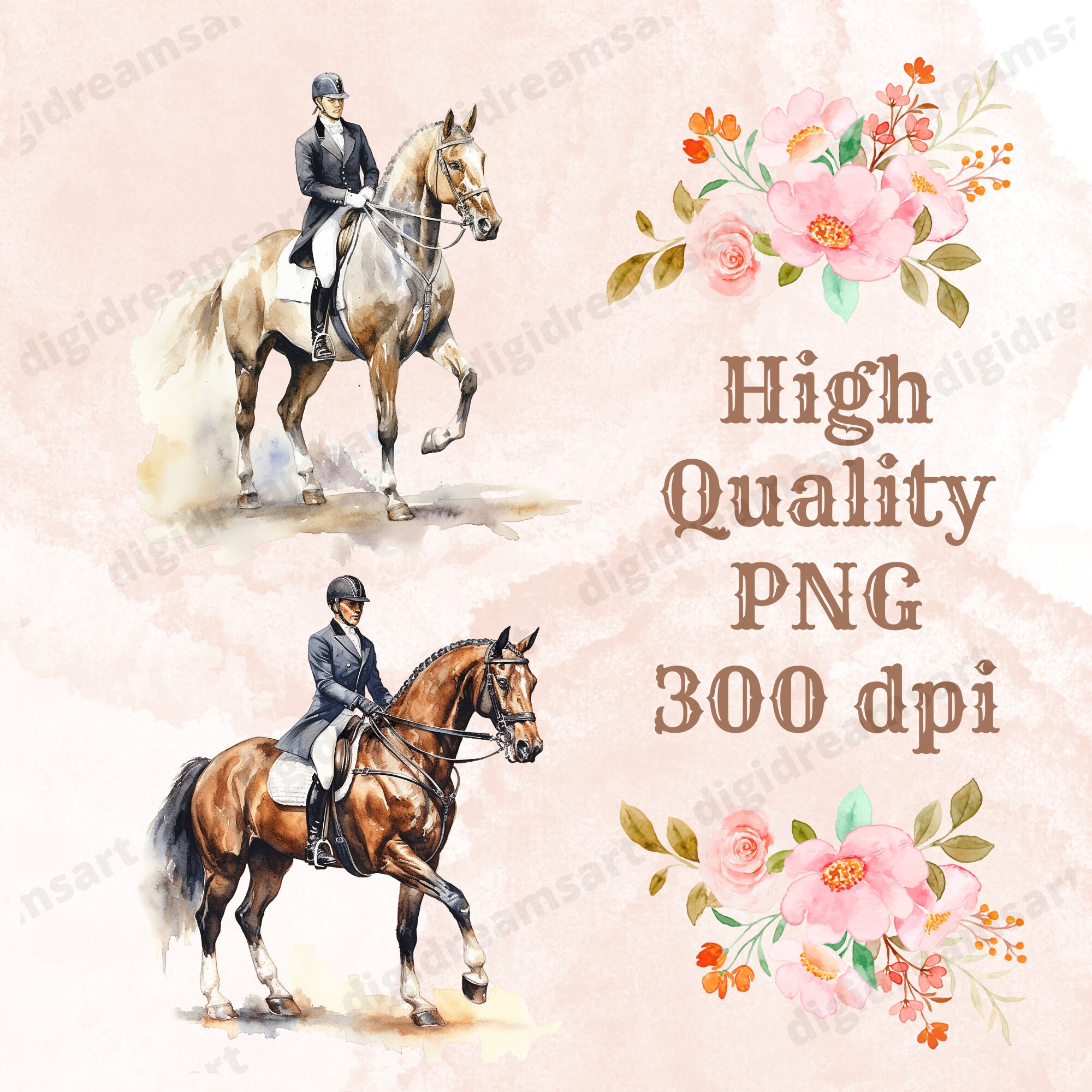 Equestrian Sports Mega Bundle 50 PNG Clipart Images Transparent PNG ...