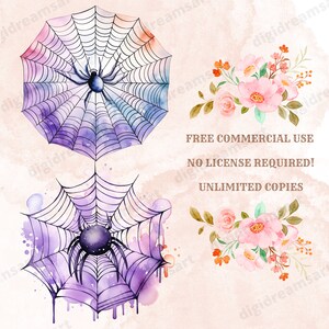Spider Web Halloween Decoration Clipart Bundle Transparent PNG ...