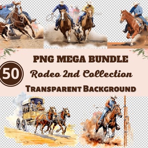 Rodeo 2nd Collection Mega Bundle 50 PNG Clipart - Transparent PNG ...