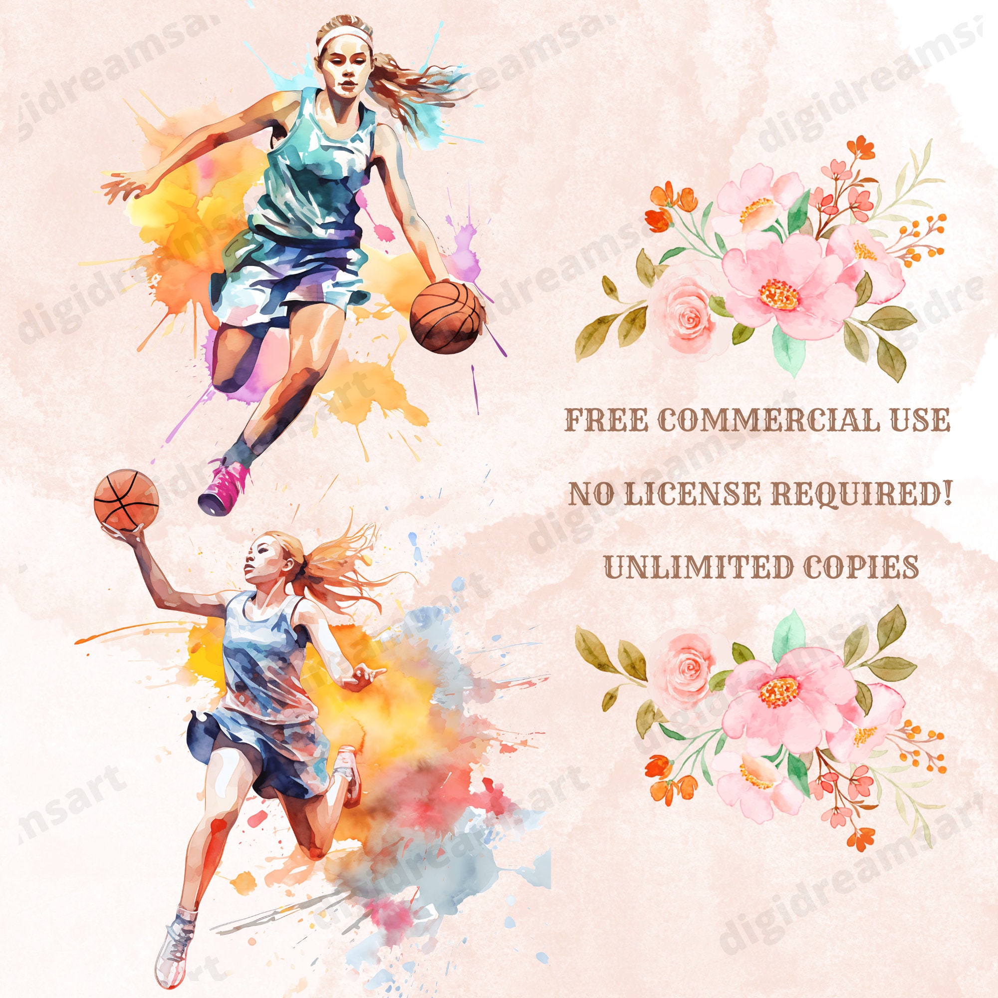 Women's Sports Mega Bundle 50 PNG Clipart Transparent PNG Collection ...