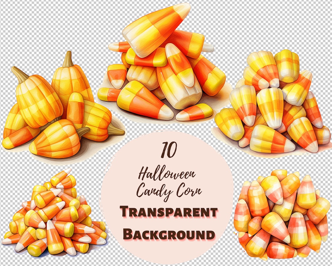 Halloween Candy Corn Clipart Bundle - Transparent PNG Collection ...