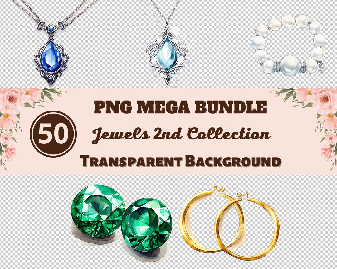 Jewels 2nd Collection Mega Bundle 50 PNG Clipart - Transparent PNG ...