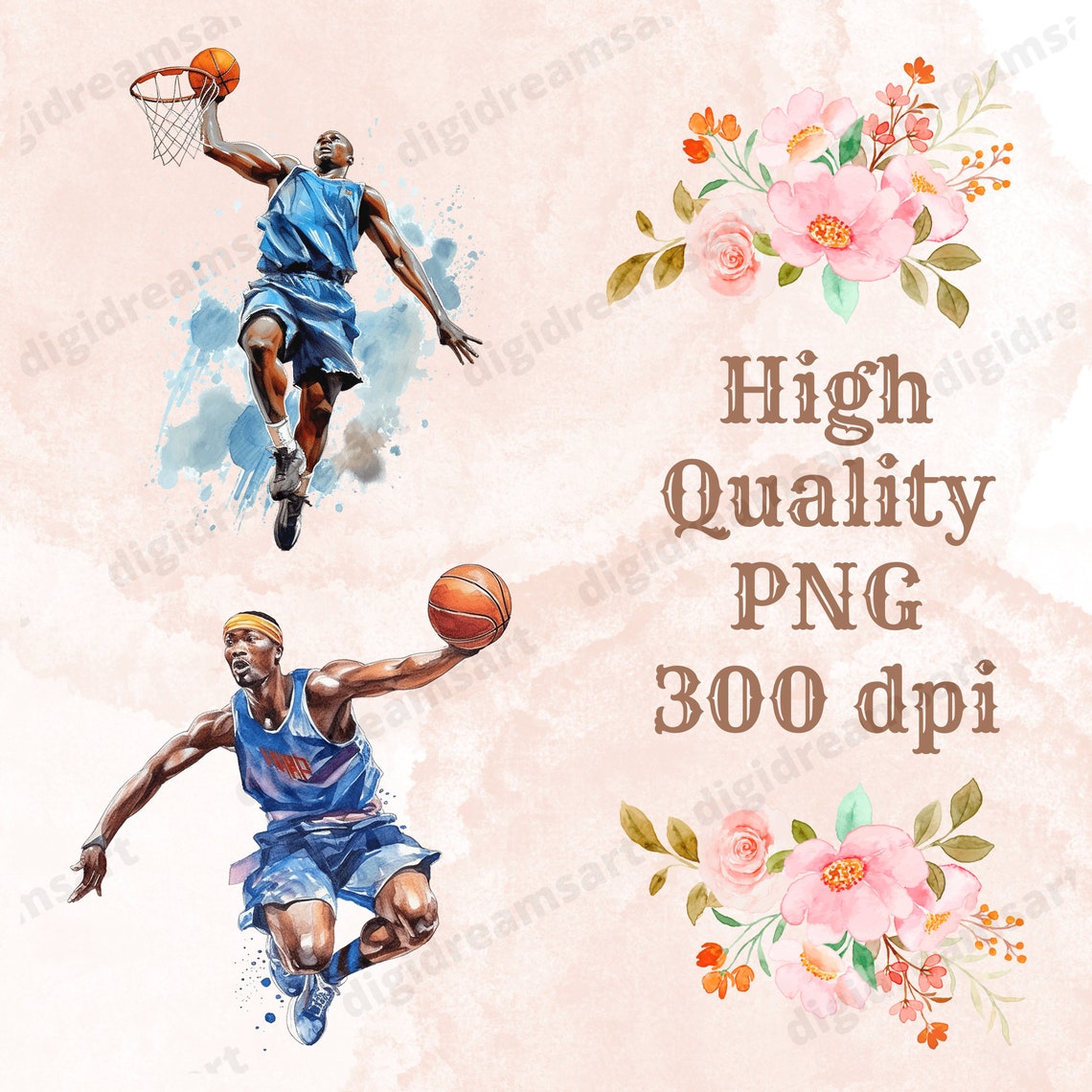 Basketball Clipart Bundle Transparent PNG Collection - Etsy