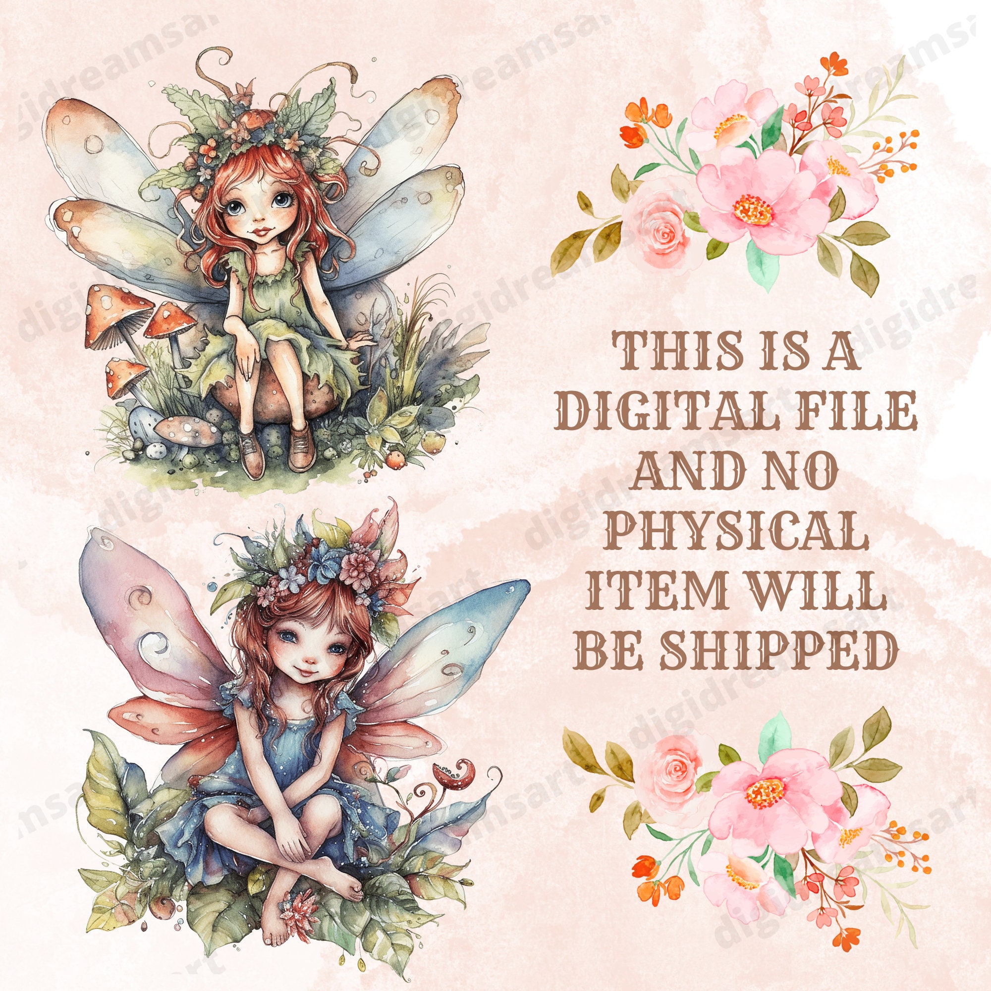 Cute Fairy Design Bundle - PNG Transparent Clipart Collection ...