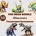 Dinosaurs Mega Bundle 50 PNG Clipart Transparent PNG Collection ...