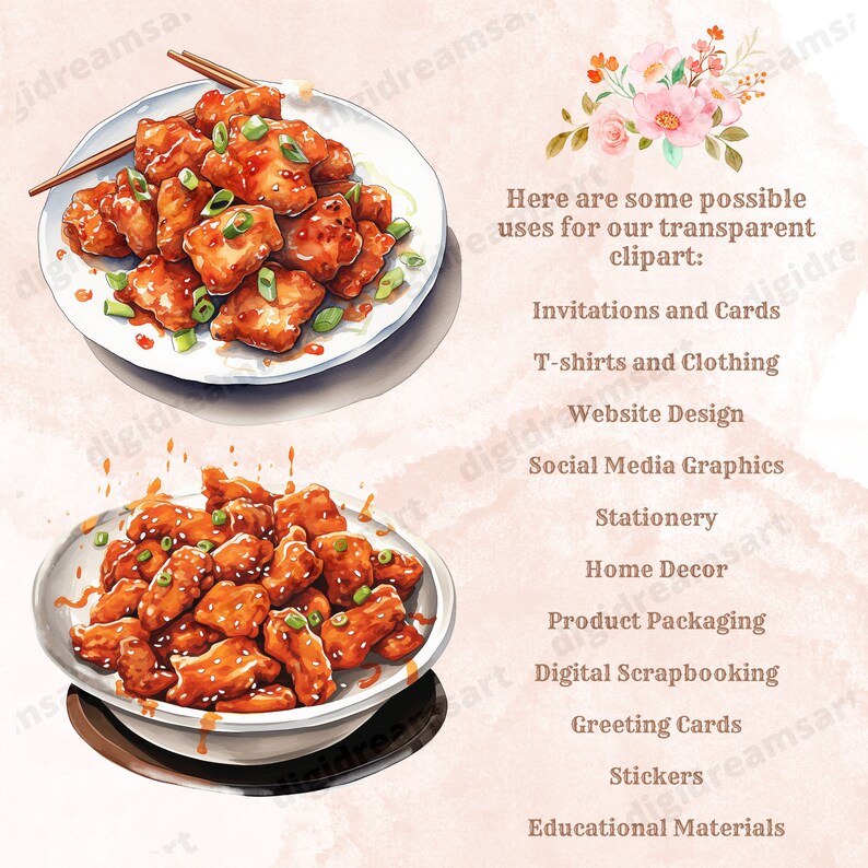 General Tso's Chicken Design Bundle PNG Transparent - Etsy