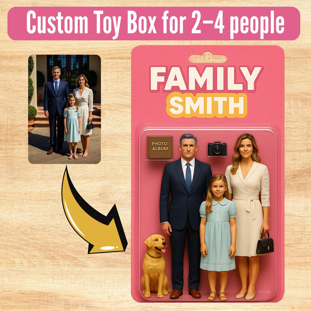 Turn Your Photo Into an Action Figure – Custom Toy Box Portrait for Two ...