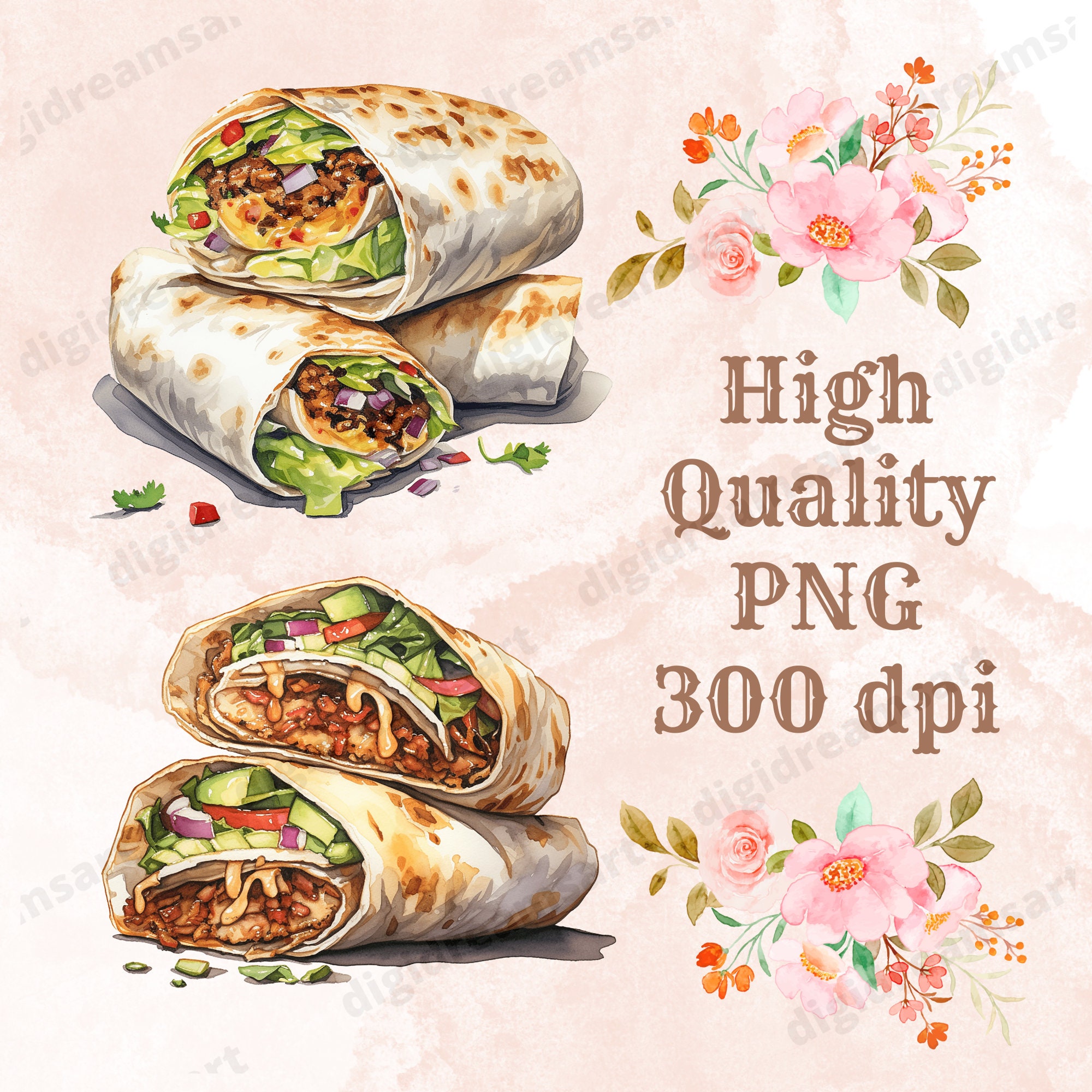 Mexican Food Mega Bundle 50 PNG Clipart Transparent PNG Collection ...