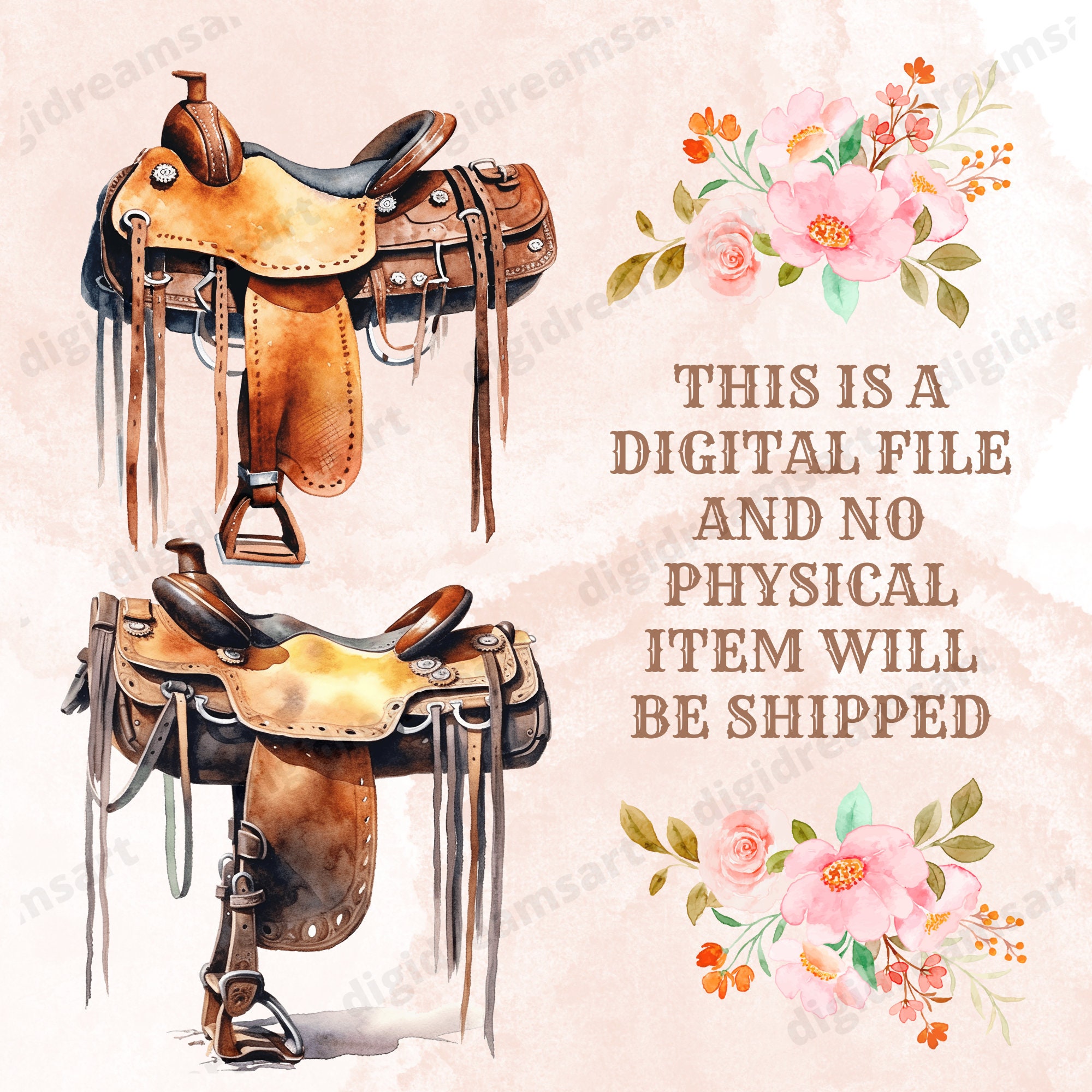 Western Saddle, Cowboys Clipart Bundle Transparent PNG Collection ...