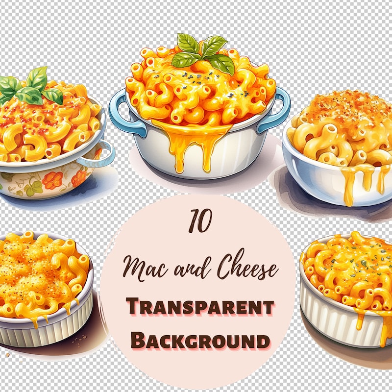 Mac and Cheese Clip Art - Etsy