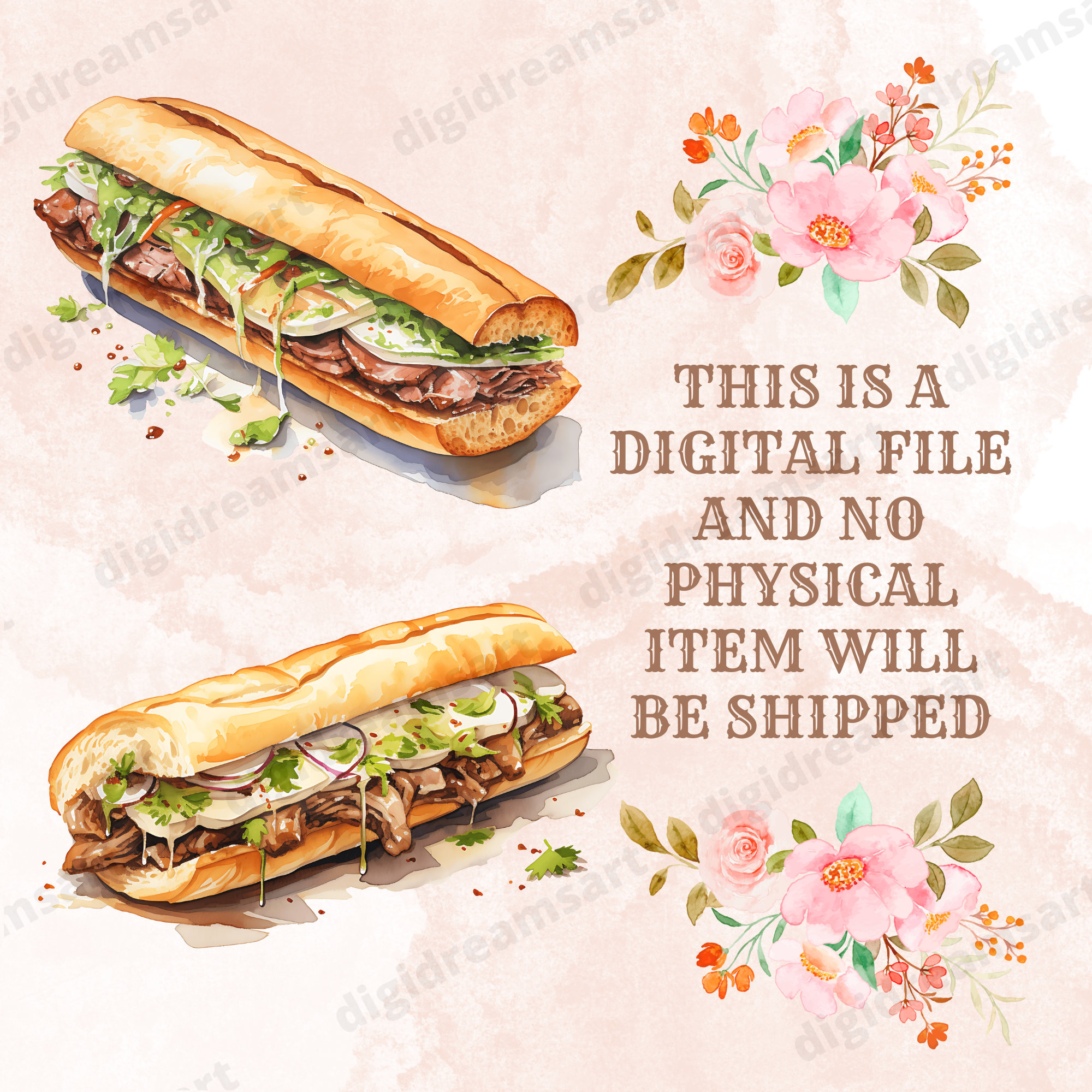 Pho French Dip Design Bundle PNG Transparent Clipart - Etsy