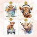Highland Cow Mega Bundle: Cute Clipart, Digital Prints, and T-shirt ...