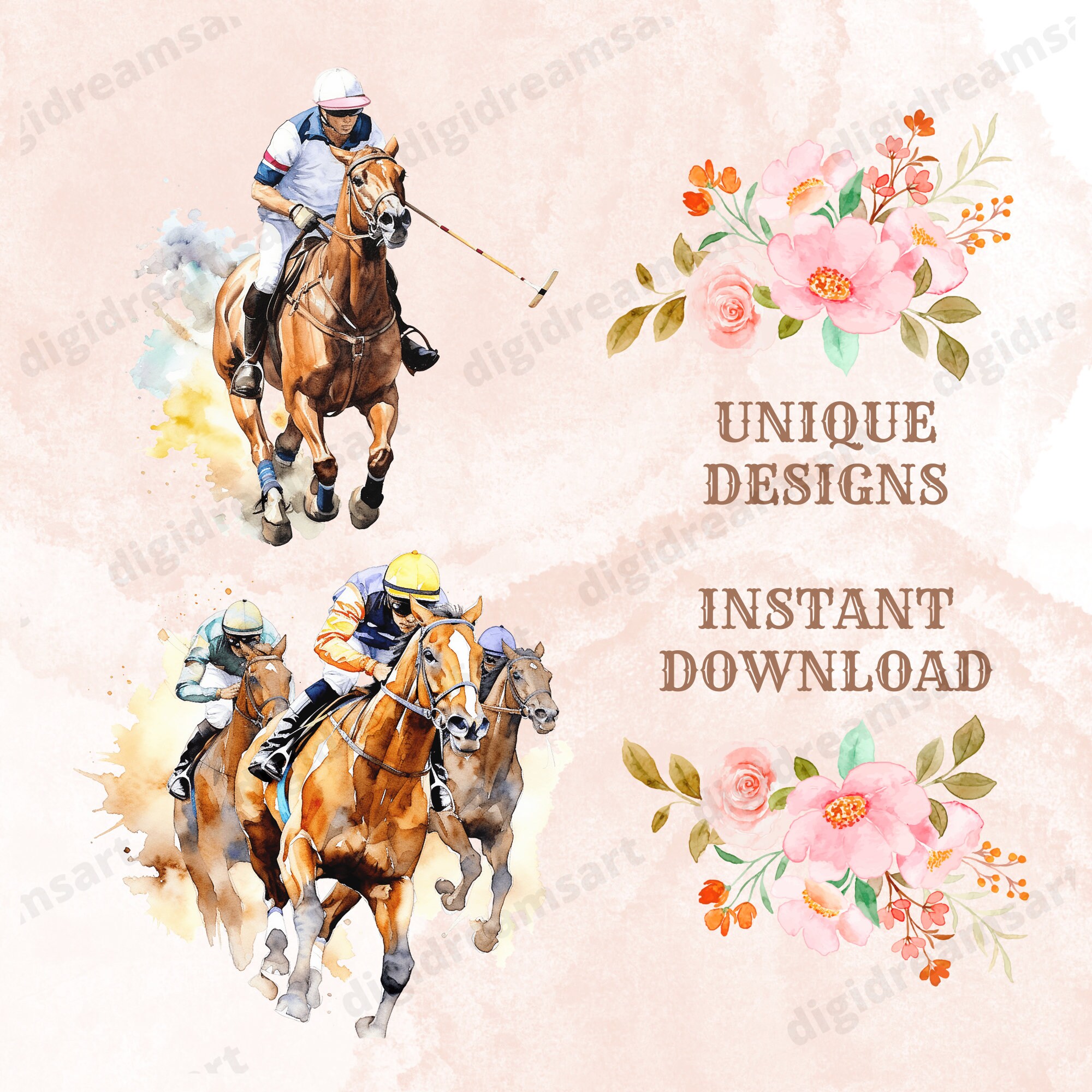 Equestrian Sports and Rodeo Mega Bundle 100 PNG Clipart Transparent PNG ...