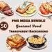 Gourmet Food Mega Bundle 50 PNG Clipart - Transparent PNG Collection ...
