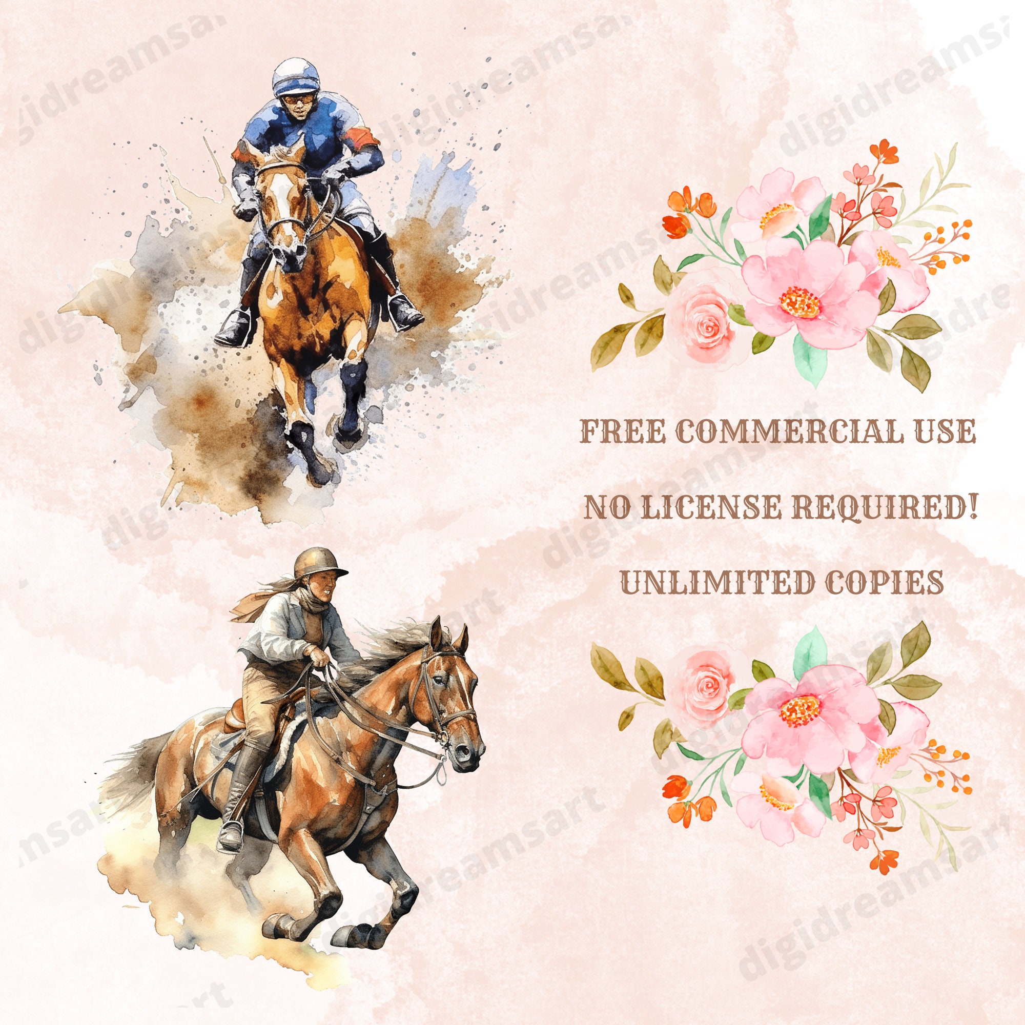 Endurance Riding, Horse Clipart Bundle Transparent PNG Collection ...