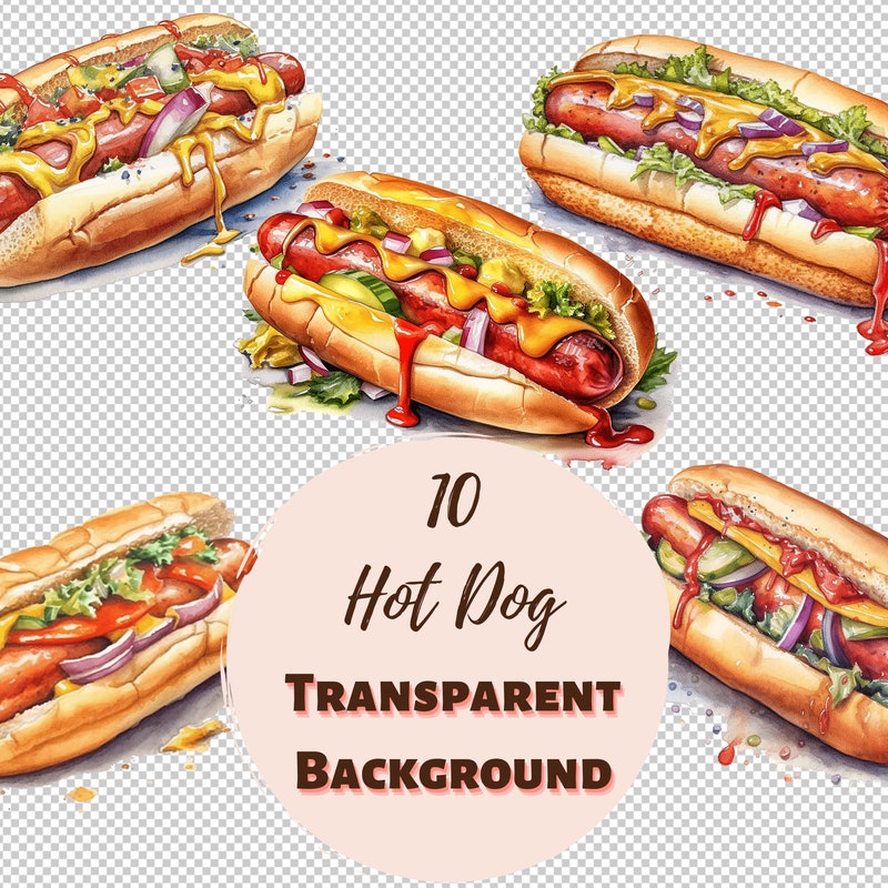 Hot Dog Art - Etsy