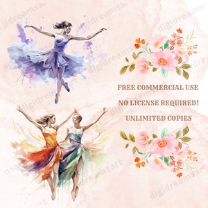 Contemporary Dance Clipart Bundle - Transparent PNG Collection, Digital ...