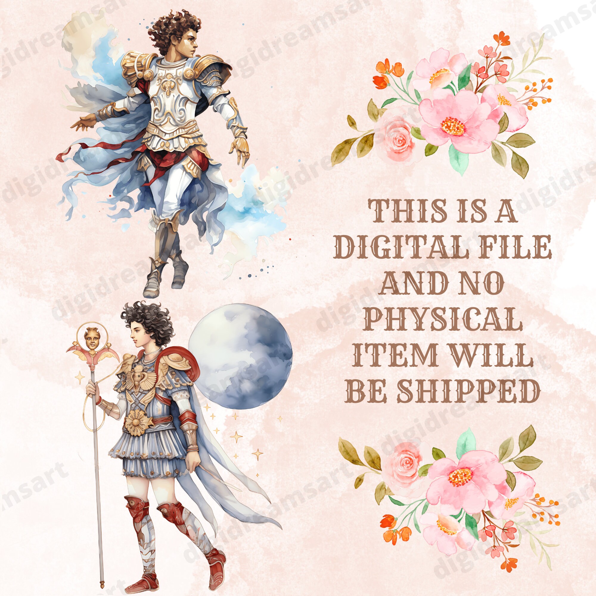 Apollo Design Bundle - PNG Transparent Clipart Collection, Watercolor ...