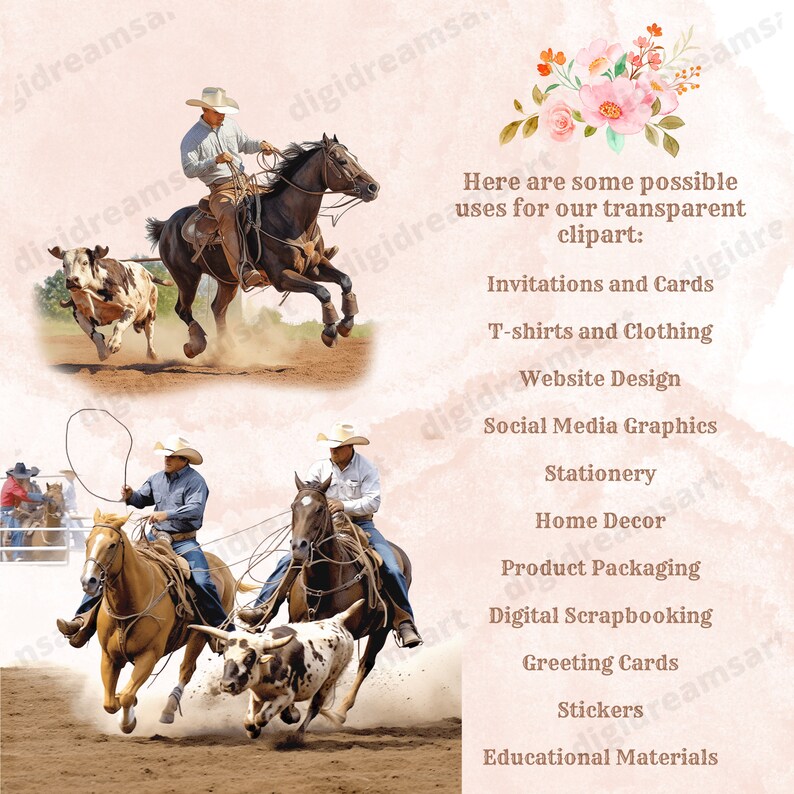 Rodeo 1nd and 2nd Collection Mega Bundle 100 PNG Clipart - Etsy