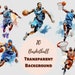 Basketball Clipart Bundle Transparent PNG Collection, Digital Prints ...