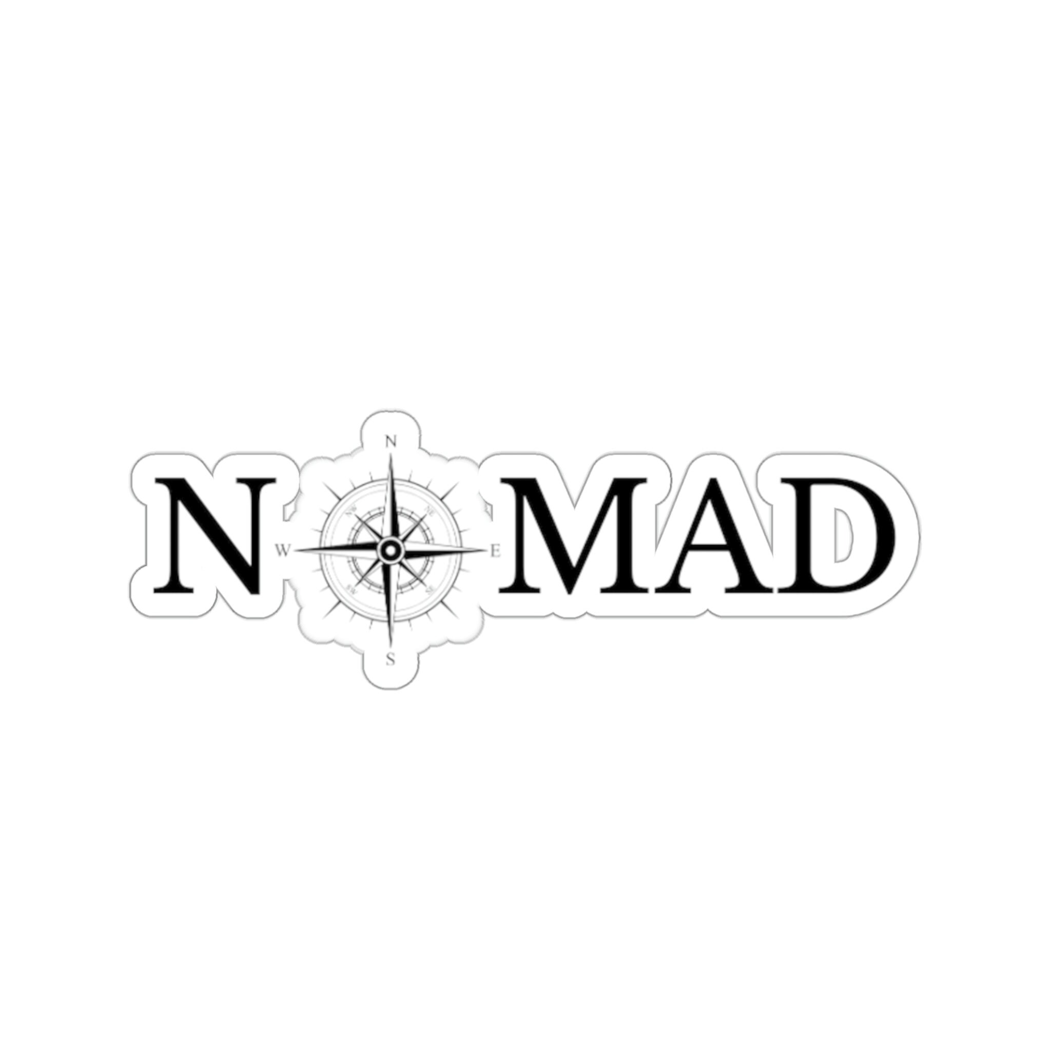 Digital Nomad With Compass - Sticker for Travelers, Digital Nomad ...