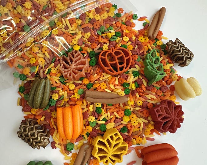 Falling for Fall Sensory Filler, Autumn Leaf Pumpkin Cinnamon Pasta ...