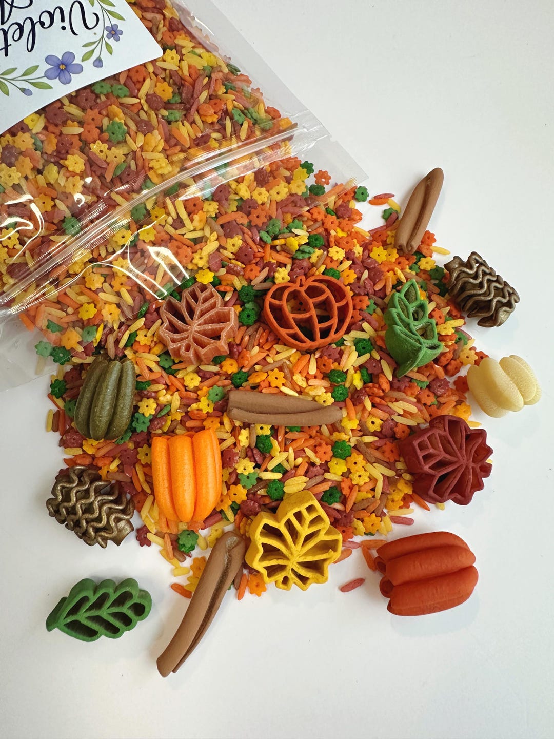 Falling for Fall Sensory Filler, Autumn Leaf Pumpkin Cinnamon Pasta ...