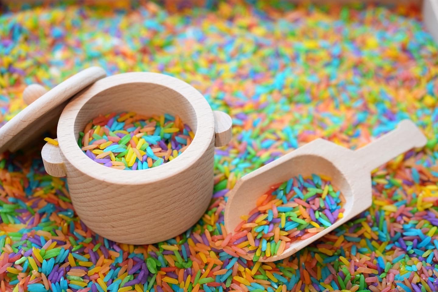 Rainbow Sorting Sensory Bin/ Montessori Learning/ Sensory - Etsy