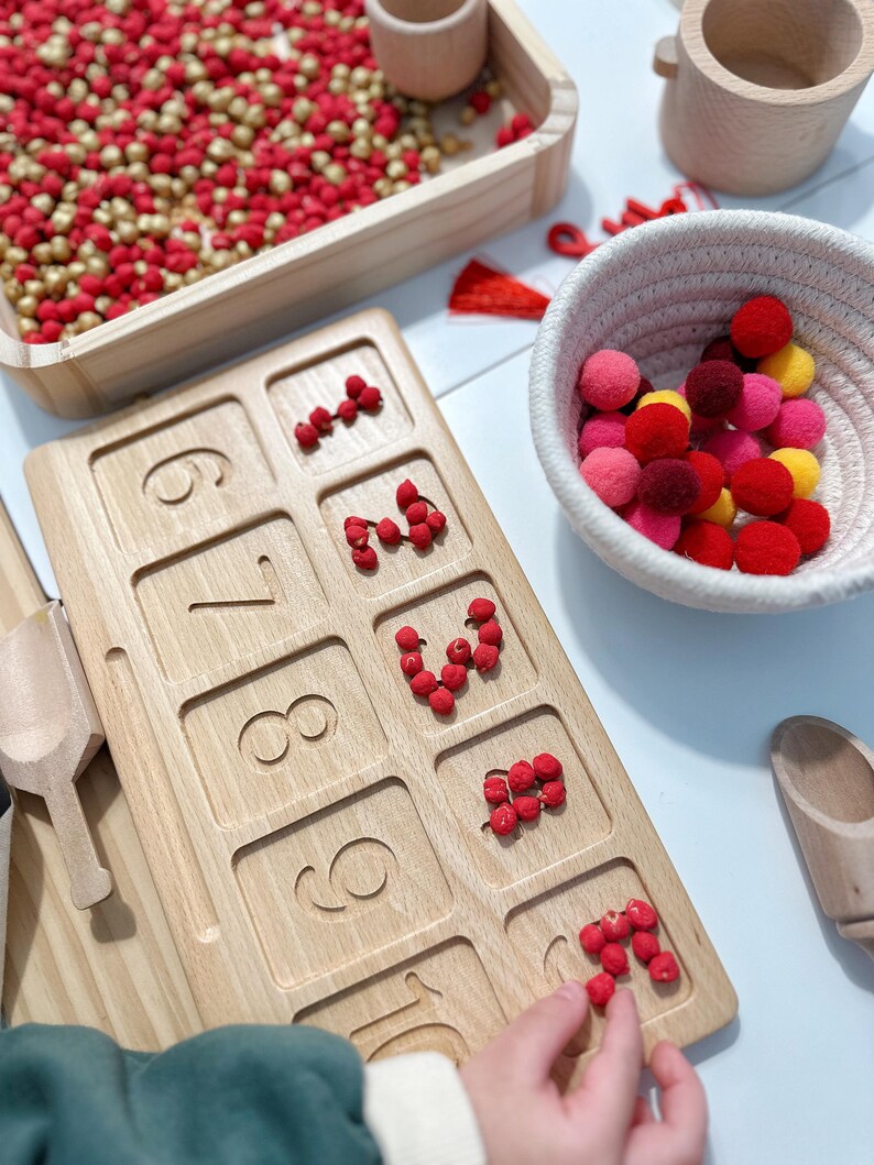 Lunar New Year Sensory Bin Filler, Learning Through Play, Sensory Mix ...