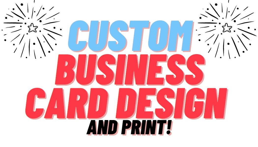 Custom Business Card Designs Digital Design and Print - Etsy